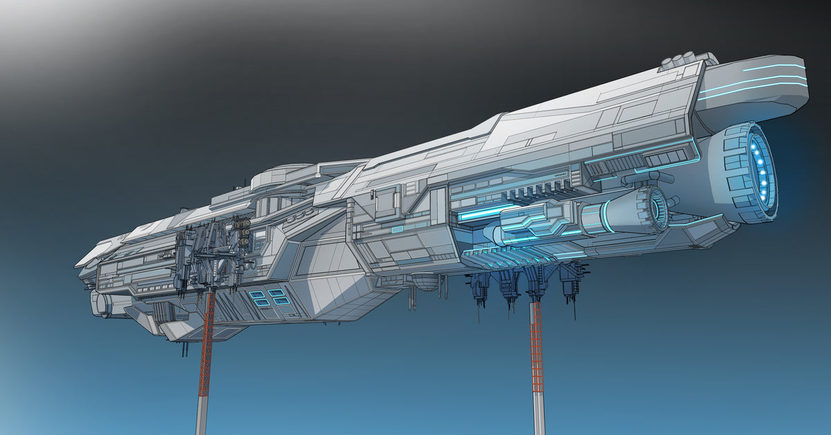 UNSC Infinity – Peter Wheatcroft Art